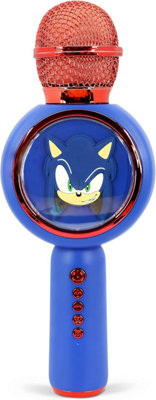 Sonic The Hedgehog Karaoke Microphone and Wireless Speaker with LED Lights