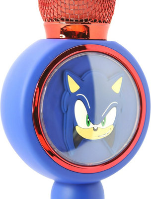 Sonic The Hedgehog Karaoke Microphone and Wireless Speaker with LED Lights