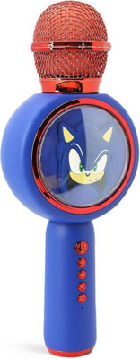 Sonic The Hedgehog Karaoke Microphone and Wireless Speaker with LED Lights