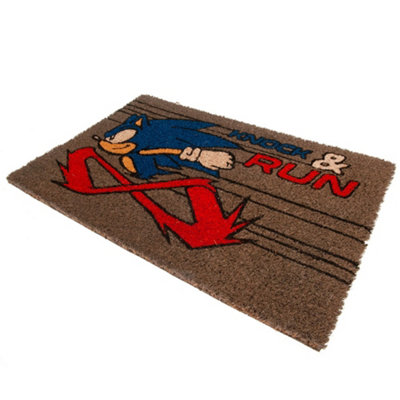 Sonic The Hedgehog Knock And Run Door Mat Brown/Blue/Red (One Size ...