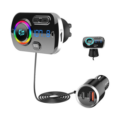 Sonru Newest FM Transmitter Bluetooth 5.3, Car Radio Adapter Hands-Free ...