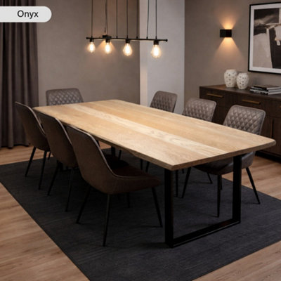 SOPHISTICATED OAK DINING TABLE - ONYX