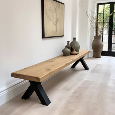 Sophisticated Oak Seating Bench - 250cm(L)