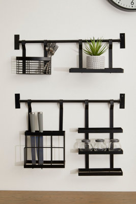 Sorello Matt Black Cutter Storage Rack