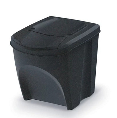 Sorting Bins Recycling Segregation Waste Stackable Lidded Sticker ...