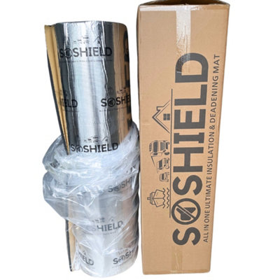 SOShield Van, Car, Boat Insulation And Sound Proofing Mat, All In One Foil Foam , 10mm Closed ...
