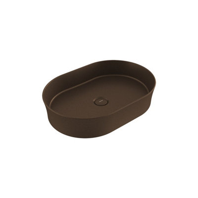 Sottile Slim Line Countertop Basin - 55x38cm, 0TH M.Bronze