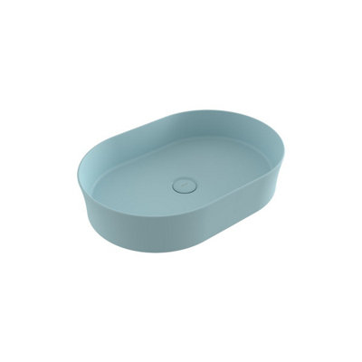 Sottile Slim Line Countertop Basin - 55x38cm, 0TH M.Ice Blue