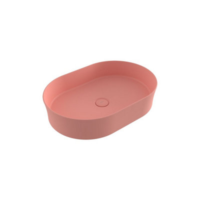 Sottile Slim Line Countertop Basin - 55x38cm, 0TH M.Salmon