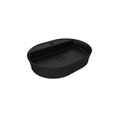Sottile Slim Line Countertop Basin - 60x45cm, M.Black