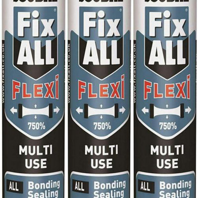 Soudal Fix All Flexi White 290 Ml (Pack of 3) | DIY at B&Q