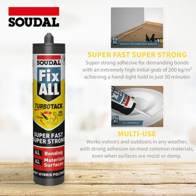 Soudal Fix ALL TurboTack Adhesive (Single)