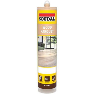Soudal Parquet Joint Sealant 300ml Laminate Wooden Medium Oak | DIY at B&Q