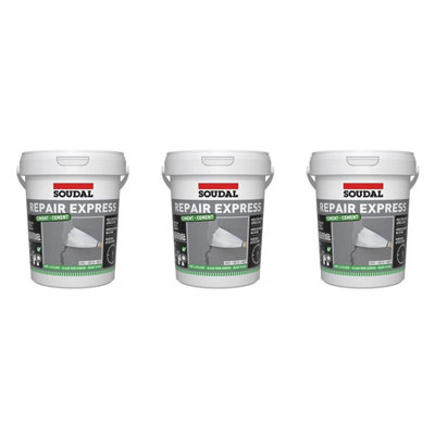 Soudal Repair Mortar Cement Ready Mix Brick Pointing Filler Grey 900ml ...