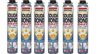 Soudal Soudabond Plasterboard Adhesive Gun 750ml Pack of 6