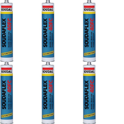 Soudal Soudaflex 40 FC Polyurethane Sealant / Adhesive, Black, 310 ml ...