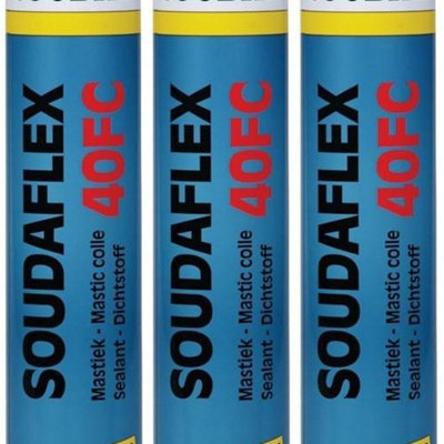 Soudal Soudaflex 40 FC Polyurethane Sealant / Adhesive, Black, 310 ml ...