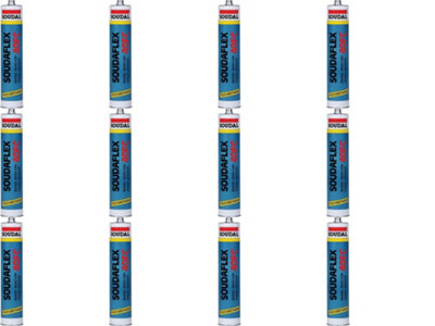 Soudal Soudaflex 40 FC Polyurethane Sealant/Adhesive Grey 310ml (Pack ...