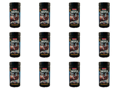Soudal Swipex Cleansing Wipes - 100 Wipes - Cleaning Wipes - Pack of 12 ...