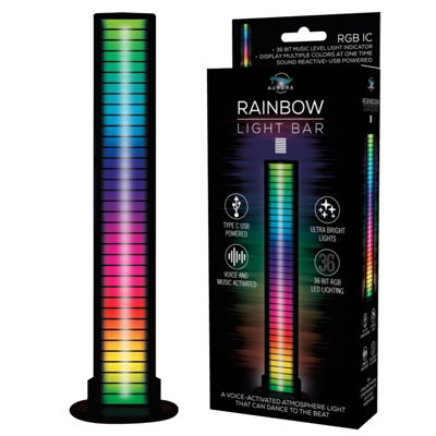 Sound Activated Rainbow Light Bar