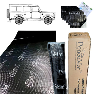 Sound Deadening Kit, Anti Vibration Mat, 120 Noise Damping Sheets ...