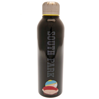 South Park Eric Cartman Steel Water Bottle Black/Silver (One Size)