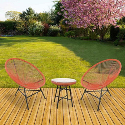 Orange outdoor chairs store