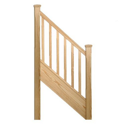 Southern Yellow Pine Handrail Contemporary 4.2m - No Groove UK ...