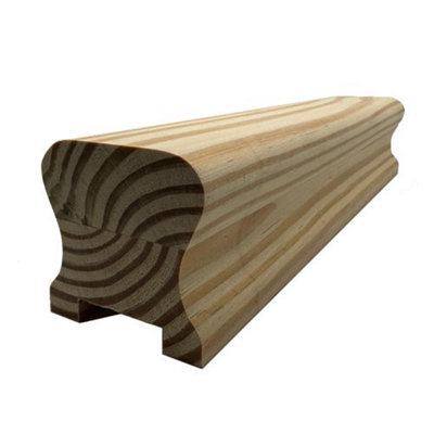 Southern Yellow Pine Handrail THR 3.0m - 32mm Groove For Stair Spindles ...