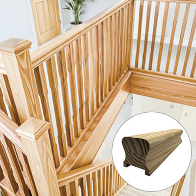 Southern Yellow Pine Handrail THR 4.2m - 41mm Groove For Stair Spindles ...
