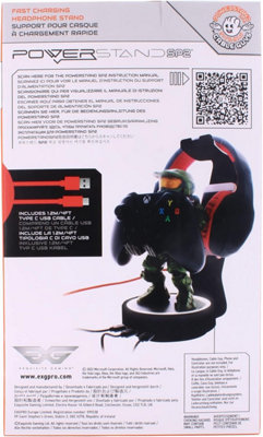 SP2 Black Powerstand Headphone Charging Stand With Phone Rest