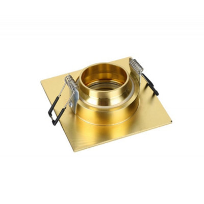 SPA-35723-SBRS CALI IP65 SQUARE TILTABLE DOWNLIGHT IN A SATIN BRASS FINISH