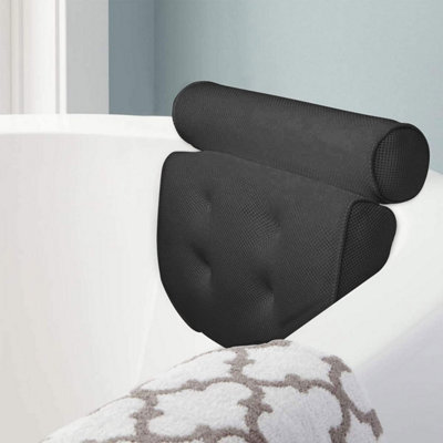 Spa Bath Pillow with Head, Neck, Shoulder & Back Support Extra Thick ...