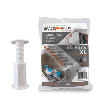Space-Plug XL 25 Pack in White