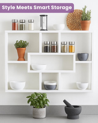 Space Saving Floating Shelves , Wall Mounted Shelf and Bookshelf ...