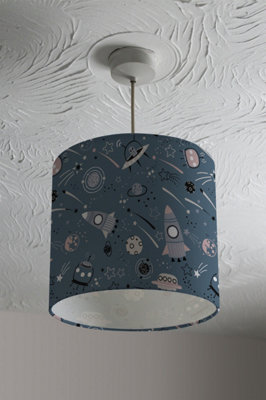 spaceships and planets with stars (Ceiling & Lamp Shade) / 45cm x 26cm ...