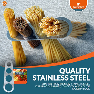 Spaghetti Measure Tool - 1 to 4 Serving Portion Stainless Steel Pasta ...
