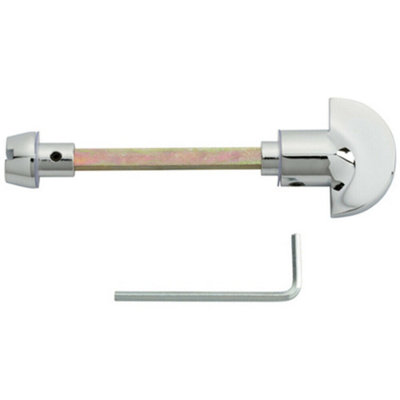 Spare Slim Thumbturn Lock and Release Handle 80mm Spindle Polished Chrome