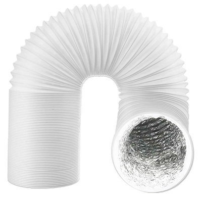 Spares 2 go Universal Air Con Vent Hose PVC Aluminium Foil Insulated ...