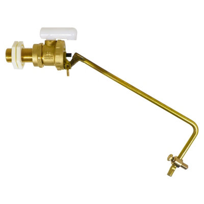 SPARES2GO 1/2" Ball Valve Part 2 Low Pressure Side Entry Toilet Cistern ...