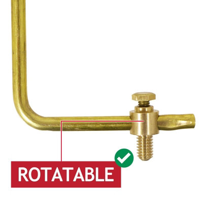 SPARES2GO 1/2" Ball Valve Part 2 Low Pressure Side Entry Toilet Cistern ...