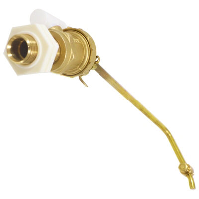 SPARES2GO 1/2" Ball Valve Part 2 Low Pressure Side Entry Toilet Cistern ...
