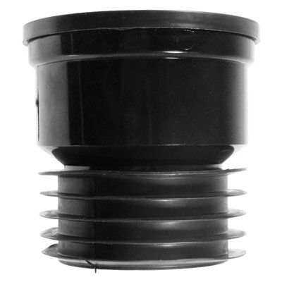 SPARES2GO 110mm / 4" Soil Pipe to Clay / Cast Iron Push Fit Waste Drain PVC Connector Adaptor