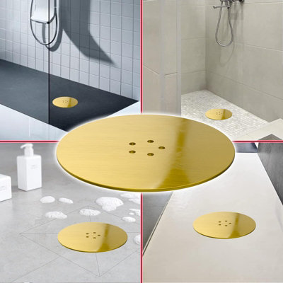 SPARES2GO 110mm Luxury Plug Cover for Shower Trap with 90mm Tray ...