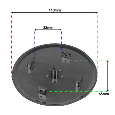 SPARES2GO 110mm Luxury Plug Cover for Shower Trap with 90mm Tray (Matt ...