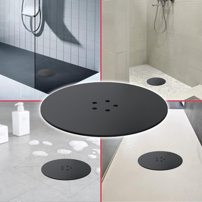 SPARES2GO 110mm Luxury Plug Cover for Shower Trap with 90mm Tray (Matt ...