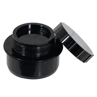 SPARES2GO 110mm Screwed Access Cap Ring Seal Soil System Vent Pipe Push ...