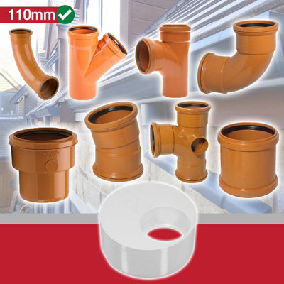 SPARES2GO 110mm to 56mm (50mm) Solvent Weld Soil System Waste Pipe ...