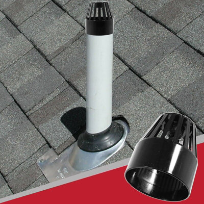 SPARES2GO 110mm Vent Terminal Soil Pipe Drain Stack System Ring Seal ...