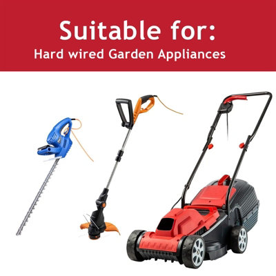 SPARES2GO 12 Metre Cable & Lead Plug + 2 Core Pin Coupler Connector ...